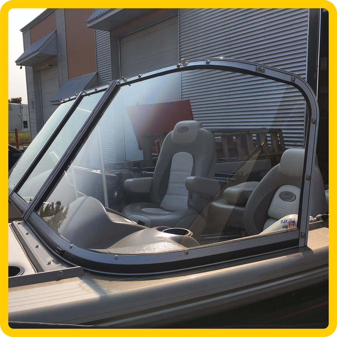 Chris-Craft Curved Glass Boat Windshield Repair – Flex A Fab