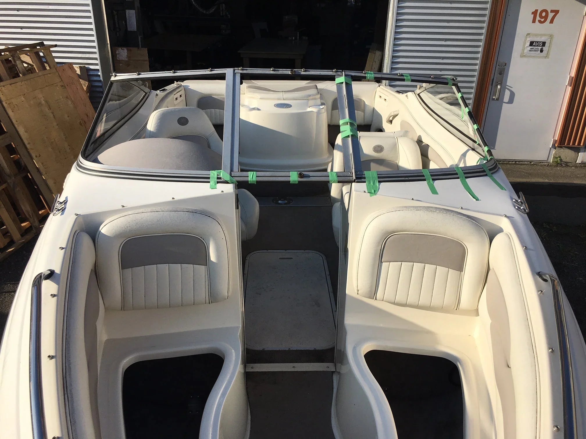 Sylvan Curved Glass Boat Windshield Repair