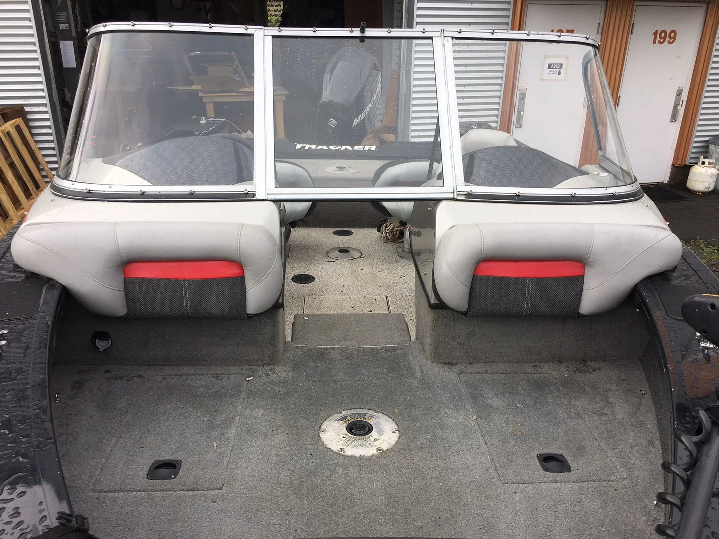 Sea Ray Curved Glass Boat Windshield Repair